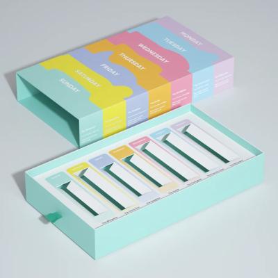 China Skincare Product Packaging Box Drawer Type Cosmetic Gift Box for Essence for sale