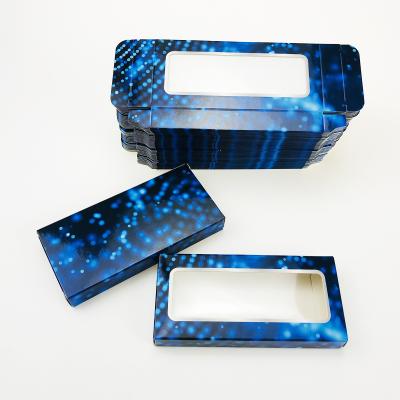 China Colorful Eyelash Cardboard Boxes Pair Pack Eyelash Storage Packaging Boxes for sale