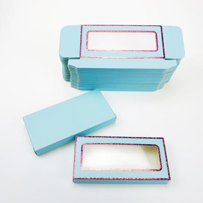 China Customize Window Colorful Eyelash Cardboard Boxes For Eyelash Storage Packaging for sale