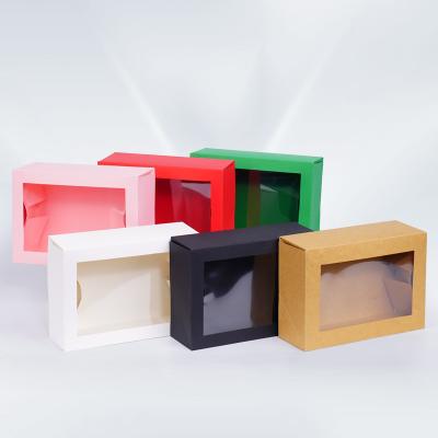 Transparent Window Paper Box Gift Box Gift Folding Paper Box Custom Packaging Box Color Box