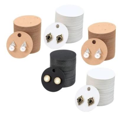 China Simple Jewelry Packaging Cardstock  Earring Cards  Kraft Paper Cards for sale