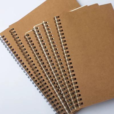 China Custom Retro Thickened Kraft Paper Notebook Simple Printing Workbook for sale