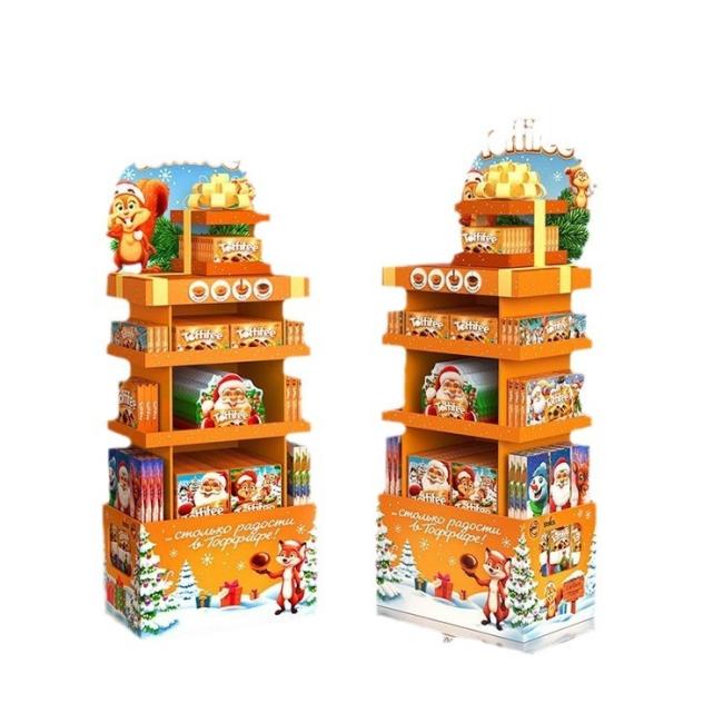 Custom corrugated paper display cabinet