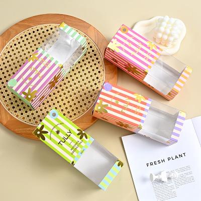 China Custom White Cardboard Box With Window Colorful Packaging For Aromatherapy Candles With Logo Printing for sale