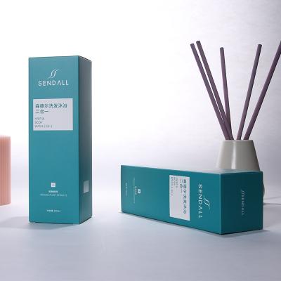 China Paper Boxes For Hair And Body Care Products Customizable Color Boxes For Shampoo And Body Wash for sale