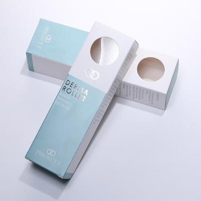 China Custom Printed Cardboard Boxes For Facial Cleansing Device Beauty Instrument Packaging Box Massager Box With PVC Window for sale