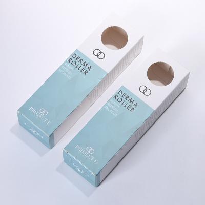 China Custom Printed Cardboard Boxes For Facial Cleansing Device Beauty Instrument Packaging Box Massager Box With PVC Window for sale
