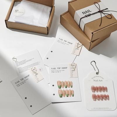 China Premium Nail Display System Luxury Press On Nail Packaging Set Display Cards Gift Boxes for sale