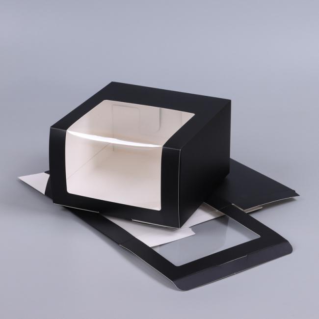 Customizable transparent window packaging box