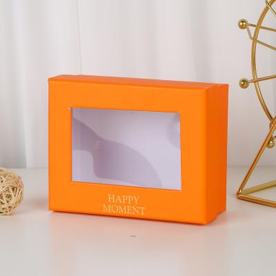 China Factory birthday gift boxes Valentine's Day gift carton boxes windowed lid boxes souvenir skylight gift boxes for sale