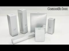 高級カスタマイズされた銀色化粧品包装箱 皮膚ケア箱 包装箱 銀色スタンプロゴ