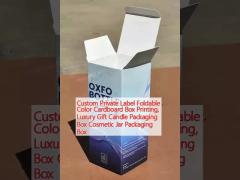 Fabbrica di stampa a colori di logo personalizzato Tazza d'acqua Tazza di termo Scatola di tazza di regalo pieghevole Scatola gioielli Imballaggio per aromaterapia Candela Scatola di carta