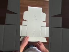 Gepersonaliseerd gegolfd kartonpapier vouwbare verzendverpakking traanstrook gedrukt zelfverzegelend mailer verzend geschenkdoos