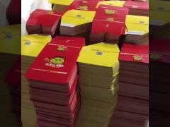 Scatole mini di carta ecologiche per dolcetti con manico, confezioni regalo per feste in colori vivaci