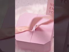 Luxury Octagonal Gift Box Set Premium Hexagonal Packaging Satin Ribbon Bows Cosmetic Gift Ready
