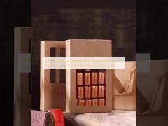 Simple Window Opened Kraft Paper Gift Boxes For Tea Packaging Key Boxes Custom Paper Boxes