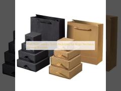 Kraft Paper Jewelry Boxes Packaging For Rings Necklaces Earrings Bracelets