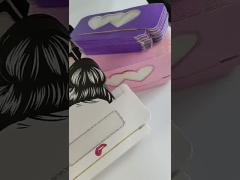 Customize Window Colorful Eyelash Cardboard Boxes For Eyelash Storage Packaging