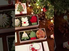Candele profumate di cervo set regalo di Natale Candele di cera di soia fatte a mano con renne Babbo Natale Decorazione domestica regalo pratico
