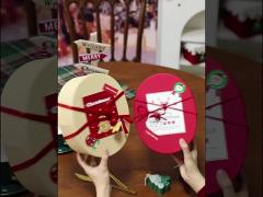 Christmas Oval Cookie Candy Gift Box Set Premium Handmade Pastry Packaging