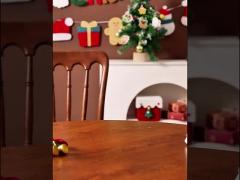 Caixa de bolinhos de Natal Cottage Set Cupcake de camada dupla Embalagem Transparente