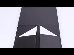 Customizable One Piece Folding Gift Box With Magnetic Flip Top And Logo Imprint Perfect For Gifting