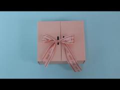 Dual - Opening Bowknot Gift Box - Orange Business & Wedding Favor Boxes Cosmetic & Birthday Gift Pac