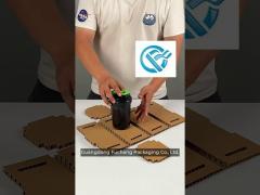 eco packaging premium corrugated box for coffee ceramic cups candles custom branding