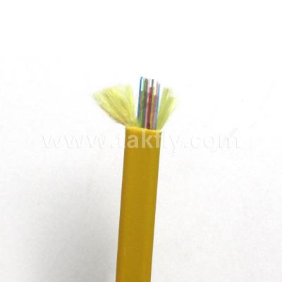 China 12 core fiber optic cable indoor fiber optic cable g652d G657a1 Flat FO cable for sale