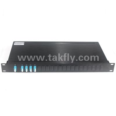 China 1u 19'' 1270-1610 4ch CWDM Mux demux rackmount LC interface CWDM module multiplexer for sale