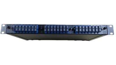 China Metal 48 Port sliding type optic distribution frame Black 48 core odf for sale