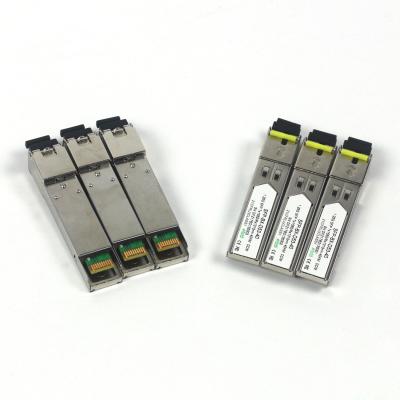 China 1.25G single mode single fiber bidi sfp optical transceiver module SC up to 80km for sale