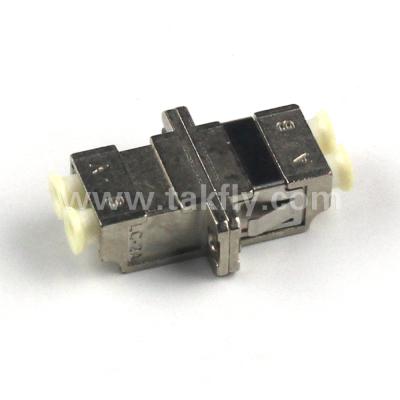 China LC UPC fiiber optic adapter duplex metal LC fiber optic coupler for sale