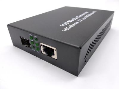 China 10G long jumbo frame sfp interface fiber optic ethernet media converter for sale