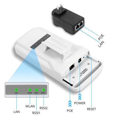 China 300Mbps Wifi Bridge Point To Point 2.4g PoE 1km Long Range for sale