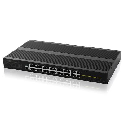Cina 24 porti di gigabit di HUASIFEI hanno diretto i porti induriti della scanalatura di SFP del commutatore 4 di Poe in vendita