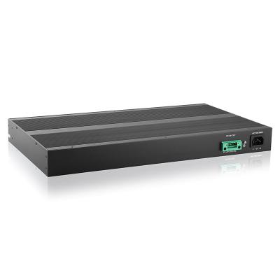 Cina 56Gbps POE ha alimentato il commutatore non gestito 24 porti della scanalatura di SFP del porto 4 di POE di gigabit in vendita