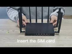 Dual Band WS1218 5g Industrial Wifi Router Black Metal Shell 1200Mbps