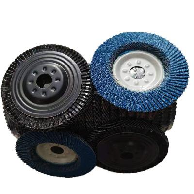 China Abrasive Flap Disc 100° angle Grinder Polishing Disc Flat Abrasive Cloth Wheel Thickened Flap Disc for Louvers for sale