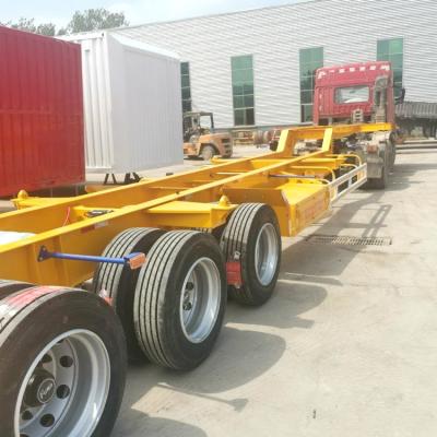 China New 40ft Container Semi Trailers Truck Semi-trailer 20 feet Skeleton Semi Trailers for sale
