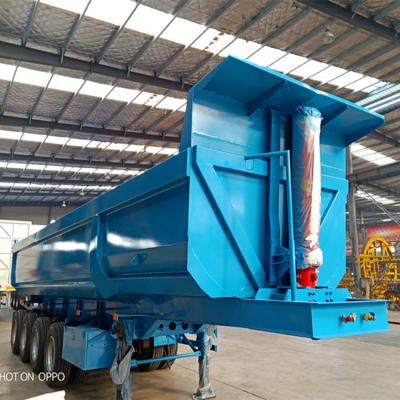 China U Shape Dump Truck Semi Trailer 40 CBM 45 CBM Heavy Duty Semi Trailer Tipper Trailer for sale