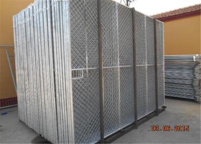 China Hot dipped galvanized 6'x12' construction chain link fence panels tubing 48mm  1⅞