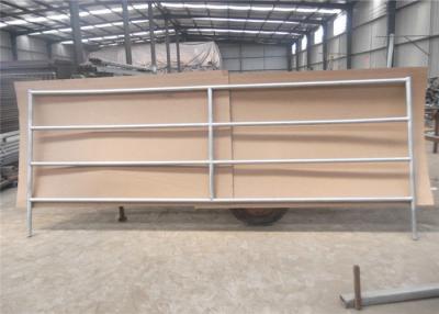 China 2400mm length braced galvanized farm gate fence with hinge and latch farm gate for sale