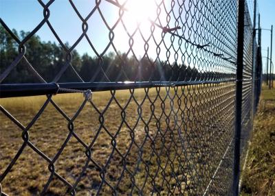 Black PVC coated Cyclone Fence