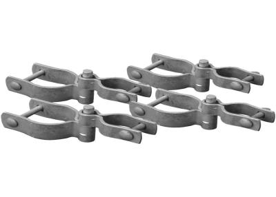 China Chain Link Post Hinged 2-3/8" /2.375" Hot Dipped Galvanized Q235 punched for sale