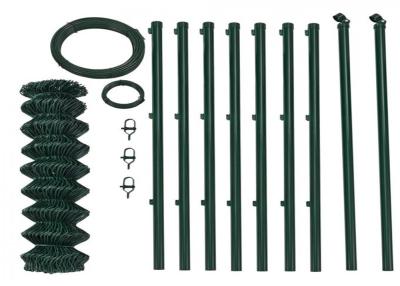 China PVC Coated Security Wire Mesh Chain Link Fence for sale