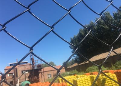 China PVC Coated galvanized Chain Link Fence , dark green color RAL6005 for sale