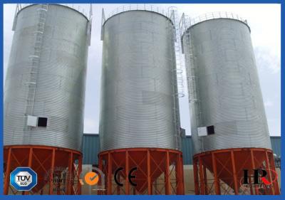 China Corrugated Hot Dip Galvanized Grain Storage Bins With Temperature Moisture Inspection Sensor for sale