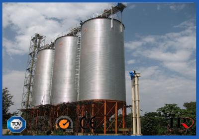China Corrugated Hot Dip Galvanized Grain Storage Bins With Temperature Moisture Inspection Sensor for sale