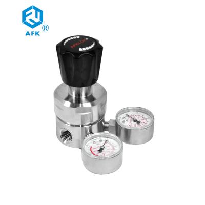 Cina Propano a due fasi del gas dell'azoto del calibro del doppio del regolatore di pressione di acciaio inossidabile 3500psi in vendita